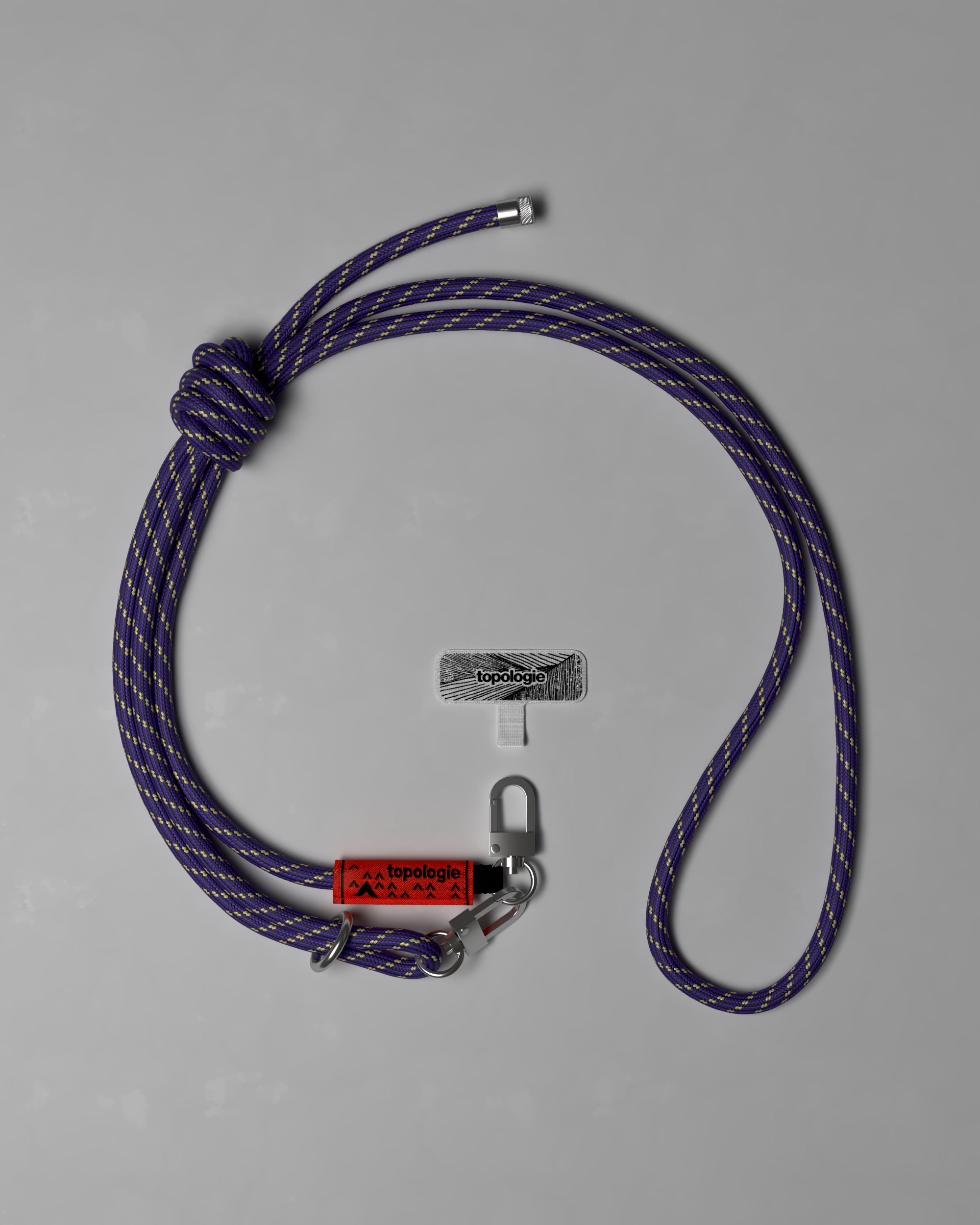8.0mm Rope / Black Purple + Phone Strap Adapter – Topologie INTL