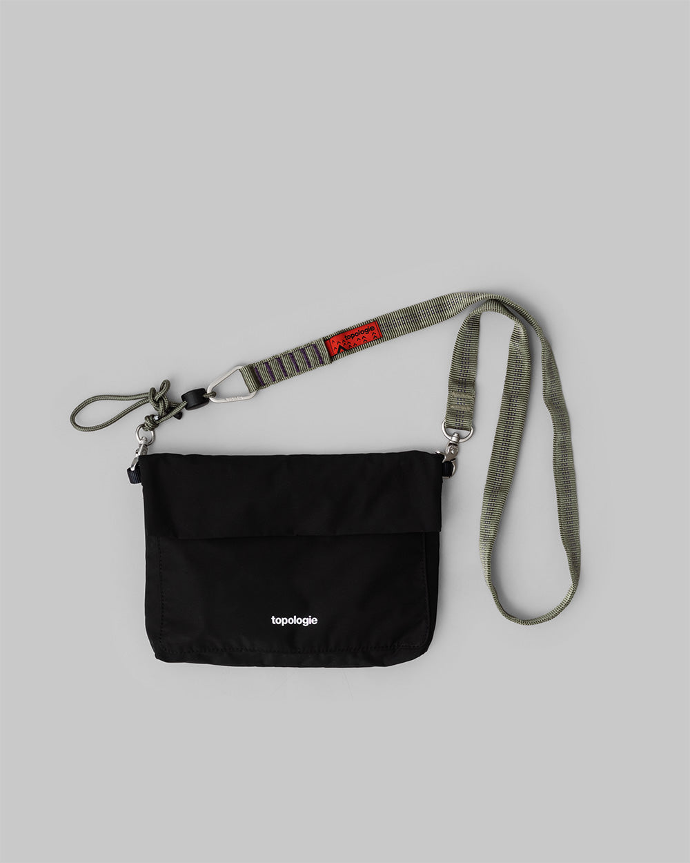 Musette Small / Black (Tech Sateen) / 20mm Sling / Moss Stripe ...